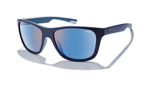Zeal Optics Radium Square Sunglasses, Atlantic Blue/Polarized Horizon Blue Lens, One Size
