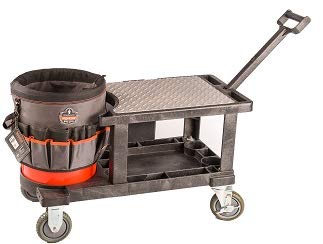 Workshop Solutions, LLC - PailPal Tradesman Pro-Series Cart w/Tool Organizer - Heavy Duty 5" Wheel Casters and Handle for Easy Rolling (5 Gallon Bucket not Included)