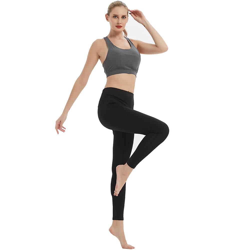 Truity Women’s High Waist Activewear Leggings Workout Running Tights Tummy Control Athletic Yoga Pants with Pockets