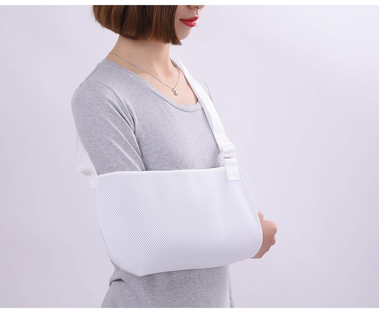 WellieSTR Dislocated Shoulder Sling for Women,Arm Slings, Shoulder Immobilizer Rotator Cuff for Broken Wrist Elbow Support,,Lightweight,Breathable