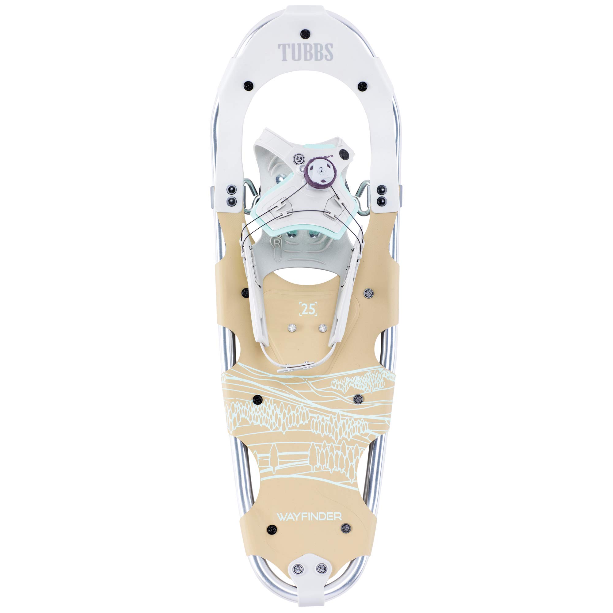 Tubbs Women's Wayfinder Trail Walking Snowshoes, Khaki/White, 21 in.