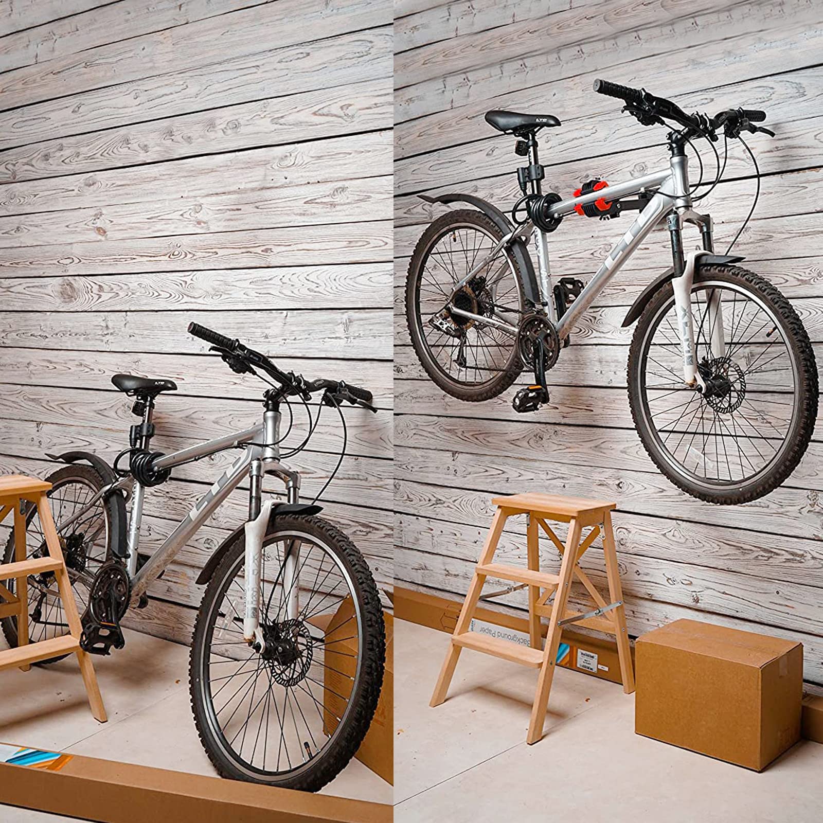 Xeternity-Made Foldable Heavy Duty Wall Mount Bike Repair Stand Bicycle Maintenance Rack Workstand