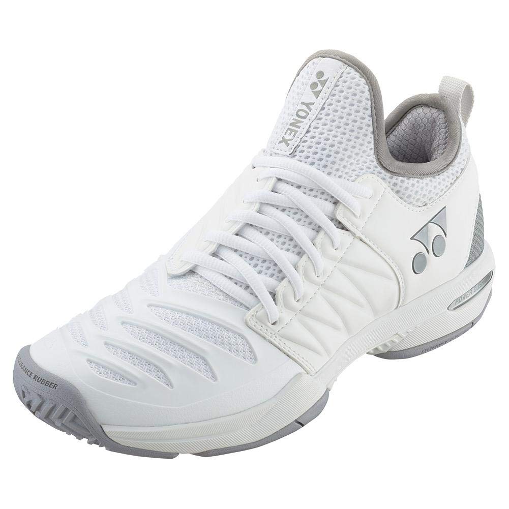 YONEX Women's Fusion Rev 3 Tennis Shoes (White, Numeric_10_Point_5)