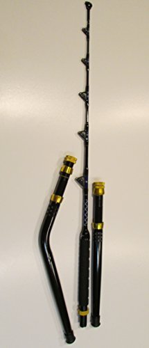 Xcaliber Marine PRO Tournament Series 6' 80-130 Saltwater TROLLING Rod Includes Bent and Straight Butt