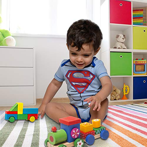 Warner Bros. Superman Newborn Baby Boys 5 Piece Bodysuit Pants Outfit Clothing Set 3-6 Months