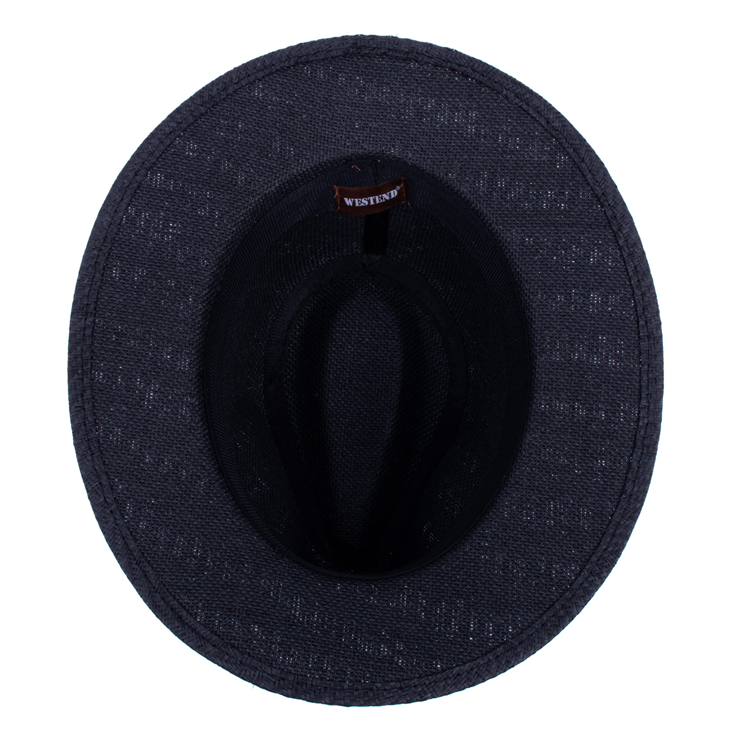 WESTEND Unisex Summer Wide Brim Fedora - Hats for Men & Women + Panama Hats & Straw Hats