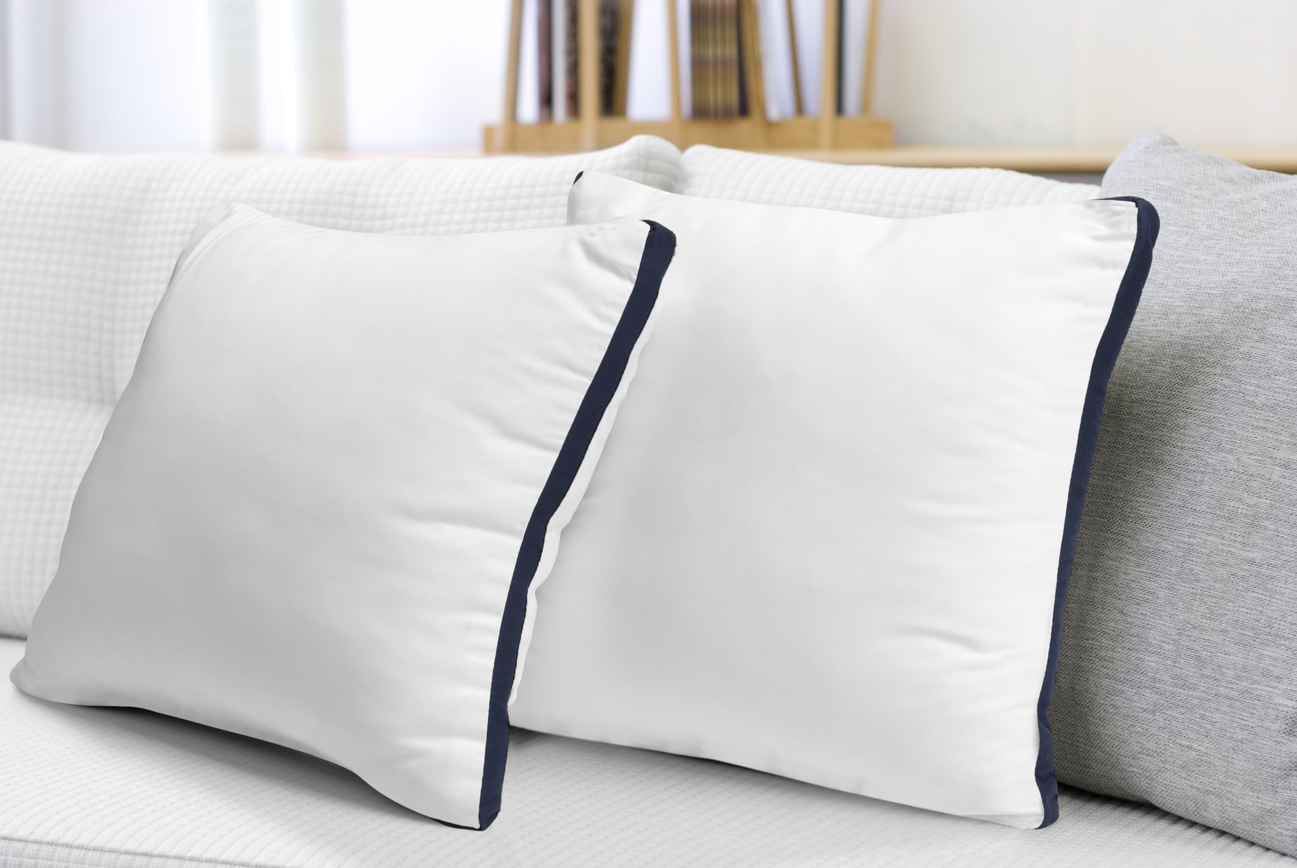 Utopia Bedding Throw Pillow Inserts Pack - Pack of gusseted throw pillow are The ideal fit for your living room couch or bedroom.