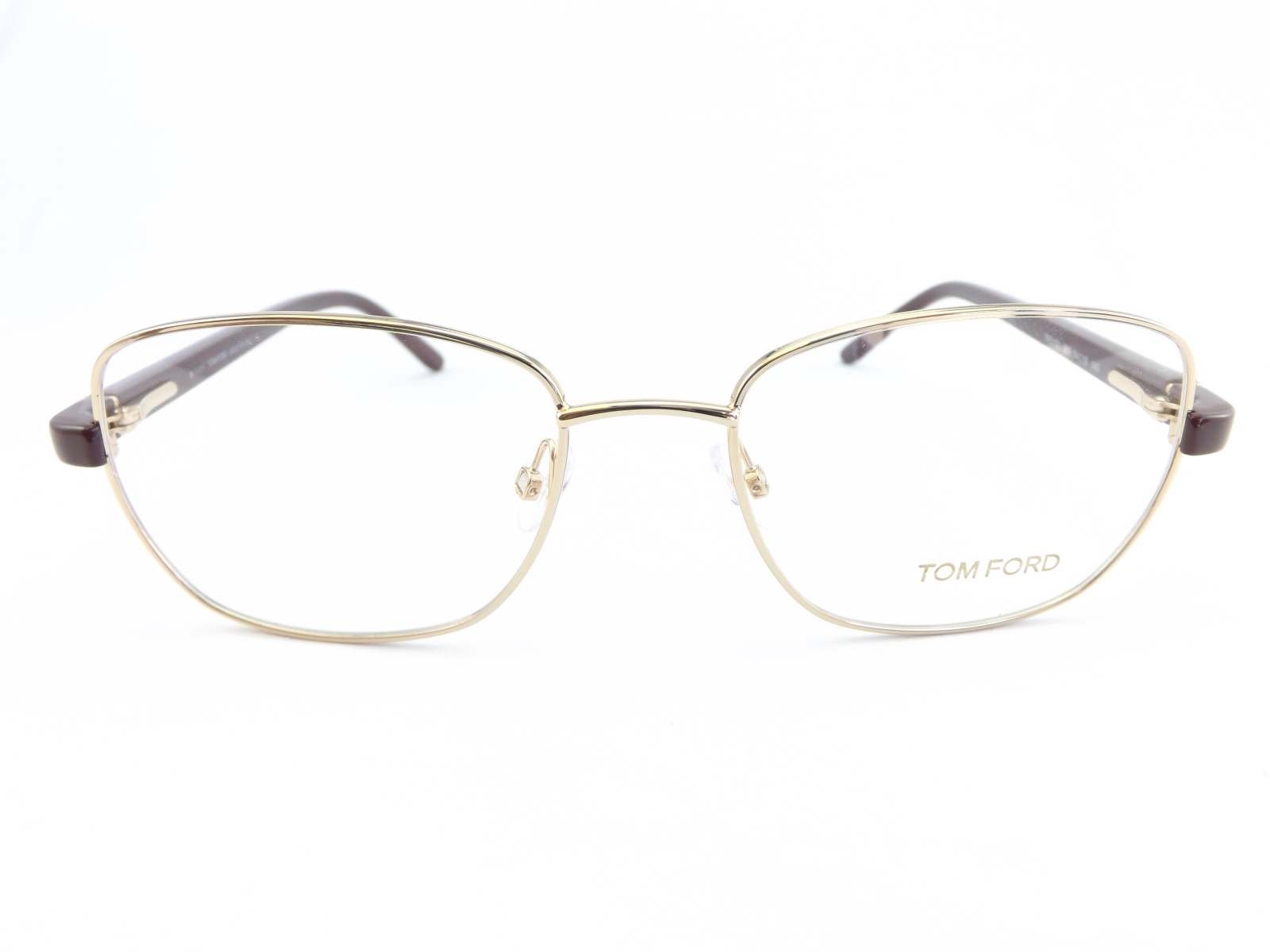 Tom Ford FT5152 28A Gold Metal Round Eyeglasses 54mm