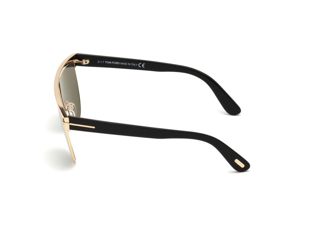 Tom Ford Oval Sunglasses TF570 Stephanie-02 28C Gold/Black 60mm FT0570