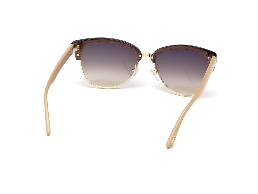 Tom Ford Women's Fany Sunglasses in Dark Brown FT0368 50G 59