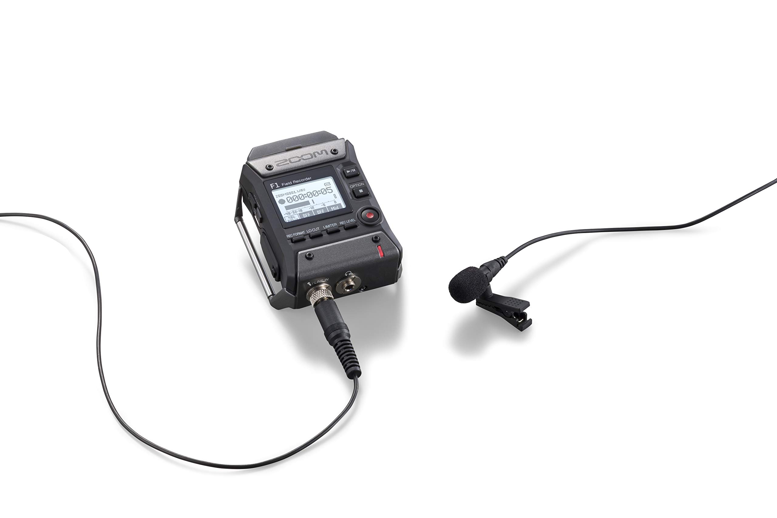 Zoom F1-LP Lavalier Body-Pack Recorder, Audio for Video Recorder, Records to SD Card, Battery Powered, Includes Lavalier Microphone