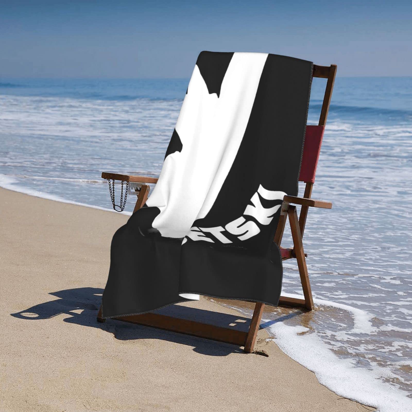 Zahika Jet Ski Silhouette Beach Towel Absorbent Bathroom Towels Beach Towels Oversized Super 32x52 Inch