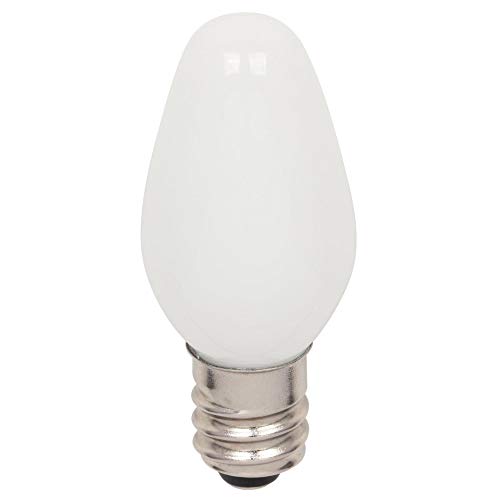 Westinghouse 5510900 0.75 (7-Watt Equivalent) C7 Frosted, Candelabra Base, 2 Pack LED Light Bulb, 2 Count (Pack of 2)