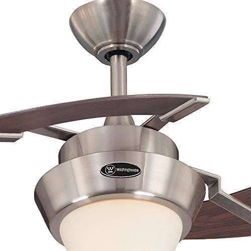 Westinghouse 7231100 Harmony Indoor Ceiling Fan with Light, 48 Inch, Brushed Nickel