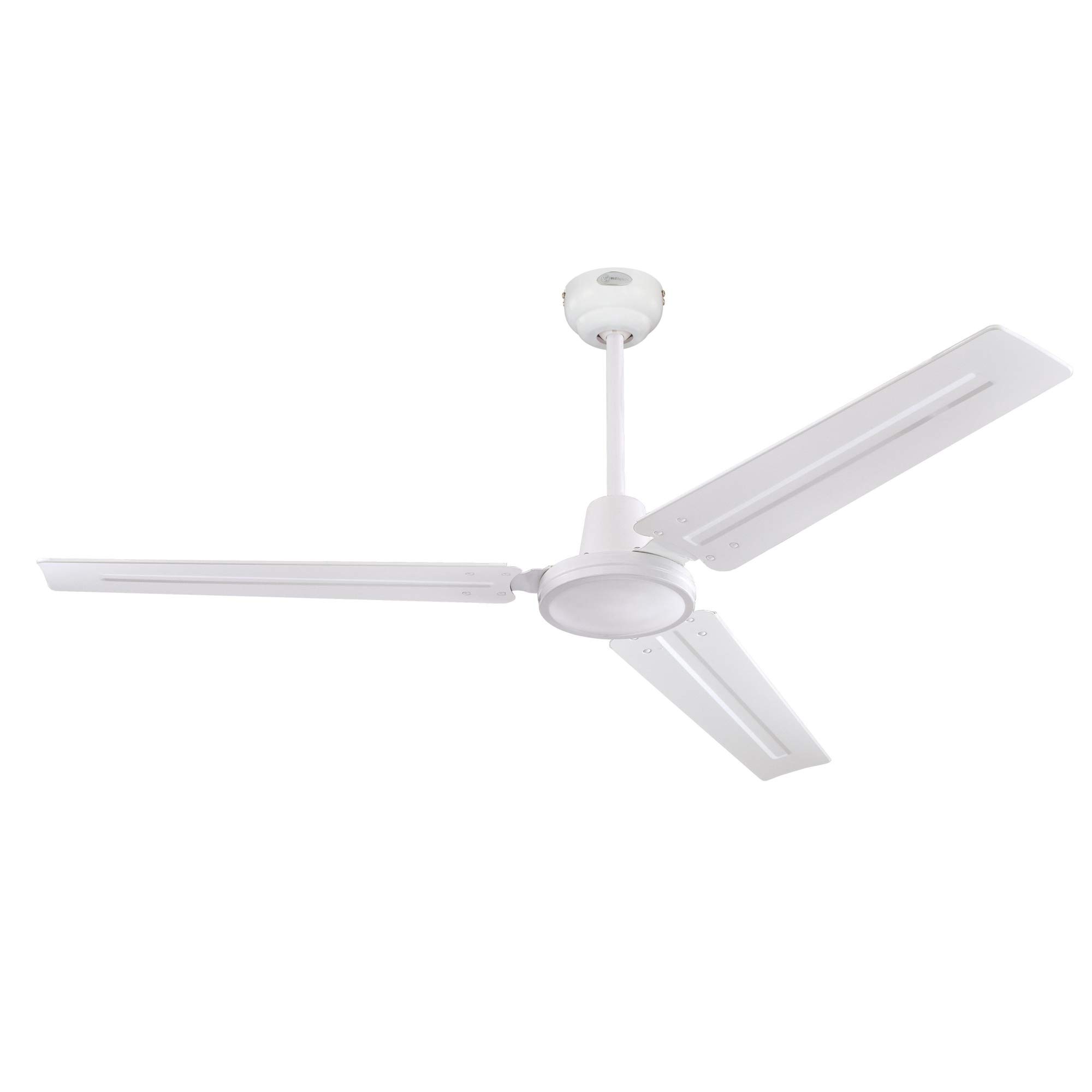 Westinghouse 7237900 Jax, Modern Industrial Style Ceiling Fan with Remote Control, 56 Inch, White Finish