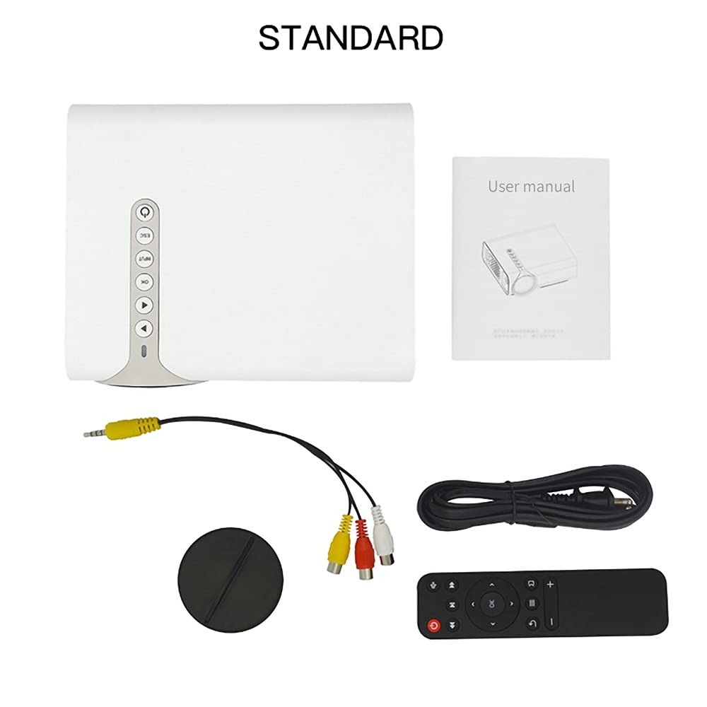 ZYJBM Portable YG520 for Home Theater System Movie Video Projector with USB Mini 1080P ( Color : D )
