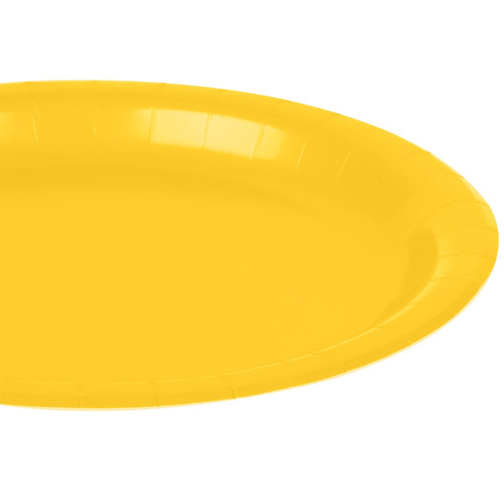Yellow Sunshine Disposable Paper Plates - 6.75'', 20 Count - Perfect for Birthdays, Weddings, Baby Showers