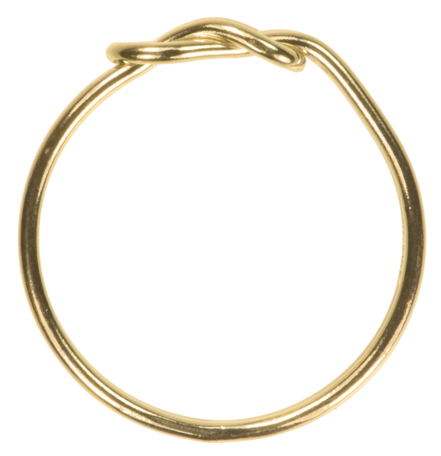 uGems 14K Gold Filled Double Long Love Knot Ring Size 5
