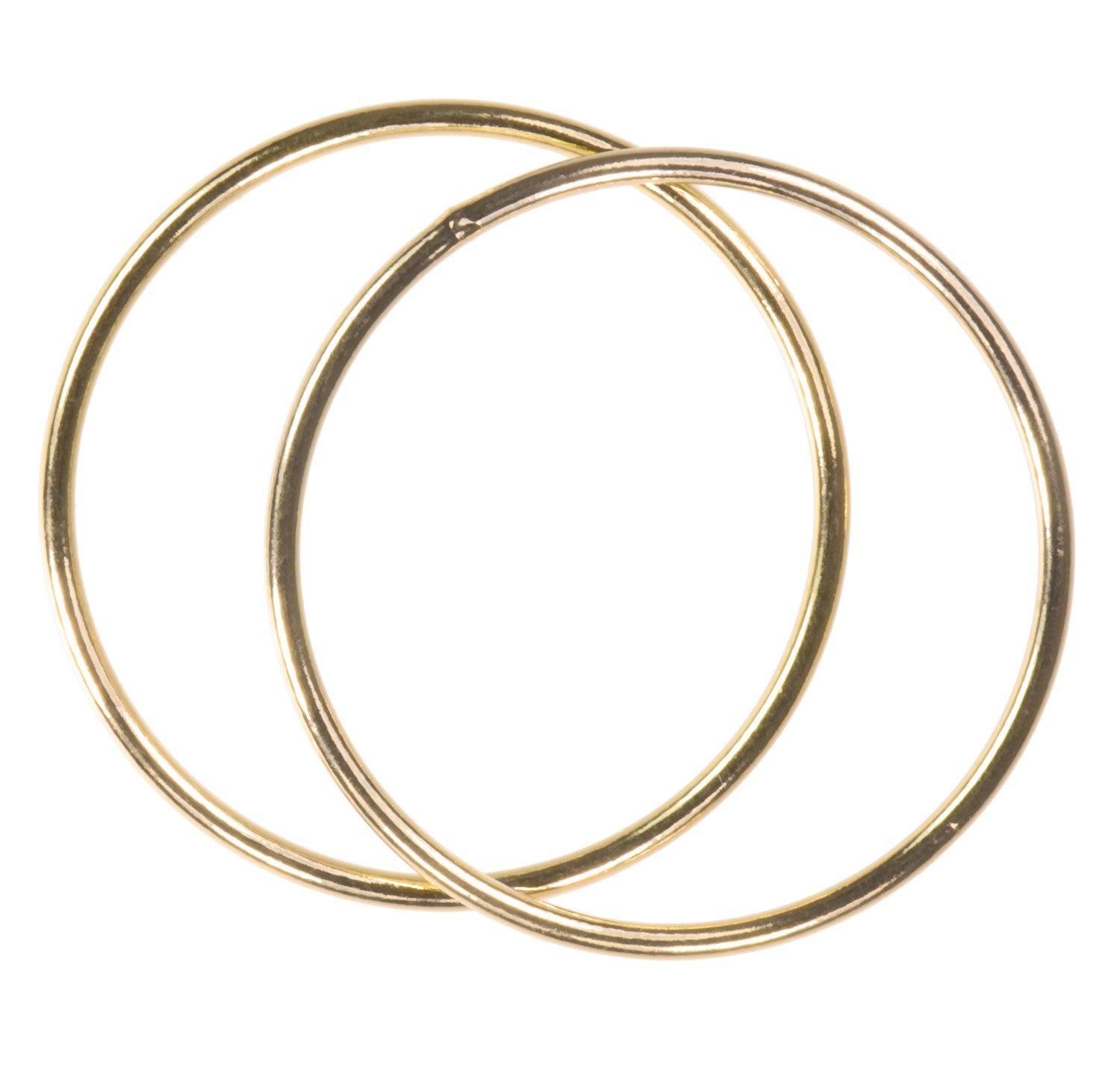 uGems 2 14K Gold Filled Stacking Rings 1mm Round Size 9