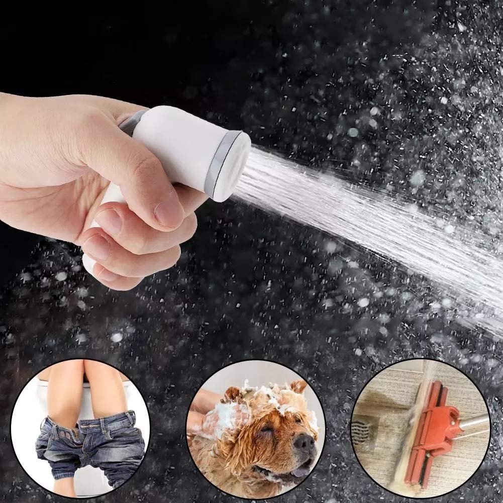 YUTR Handheld Toilet Diaper Bidet Sprayer Kit Portable Hand Bidet Faucet for Bathroom Bath ABS Hand Pet Shower Sprayer