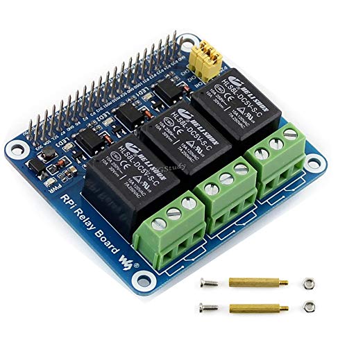 XYGStudy for Raspberry Pi 4B/3B+/3B/2B/B+/A+ Expansion Power Relay Module - RPi Relay Board