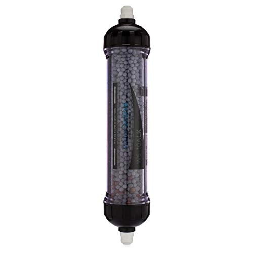 WaterSentinel WS-10ALK Alkaline Inline Mineral pH Balancing Universal Drinking Water Filter for RO Reverse Osmosis Under Sink 1/4" Quick Connect Kit
