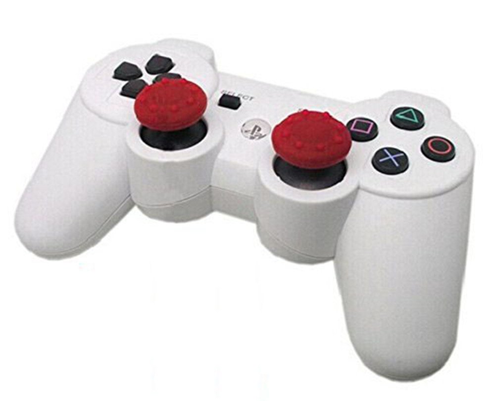 yueton 10 Pairs Colorful Silicone Accessories Replacement Parts Thumb Grip Cap Cover for PS2, PS3, PS4, XBox 360, XBox One Controller