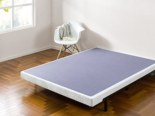 ZINUS Metal Box Spring with Wood Slats, 7.5 Inch Mattress Foundation, Sturdy Steel Structure, Easy Assembly, Twin XL