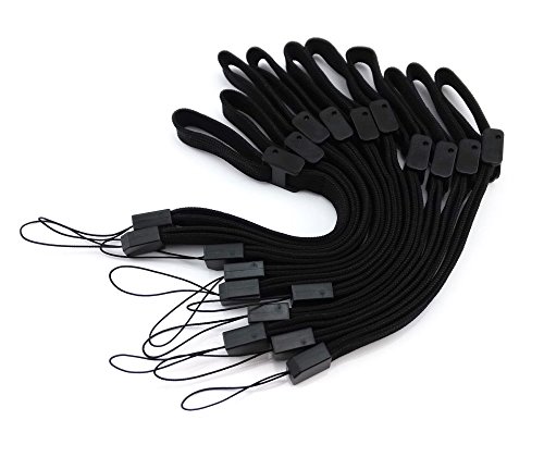 yueton 10pcs Universal Replacement Black Hand Wrist Strap Wristlet Wristband with Lock for Wii Remote Controller, Mobile Phone, MP3, Digital Camera