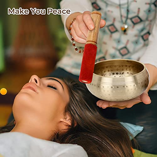 Zap Impex Beautiful New Hand Hammered Brass Singing Bowl Tibetan Meditation Yoga Singing Bowls 4.5 Inch