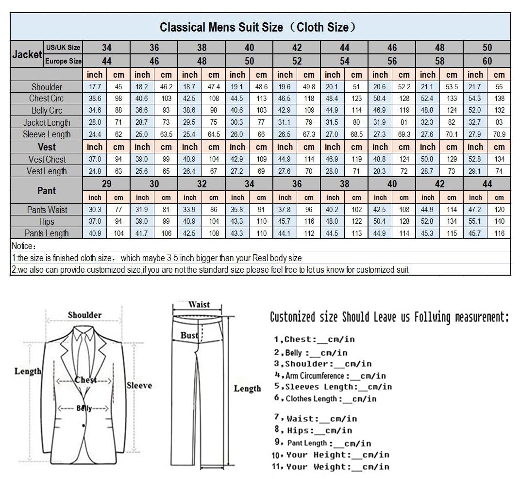 Zeattall Mens Suit Business 3 Pieces Tuxedos Wedding Prom Suits Notched Lapel Blazer Bridegroom Tux(Olive Green,Pant US40)