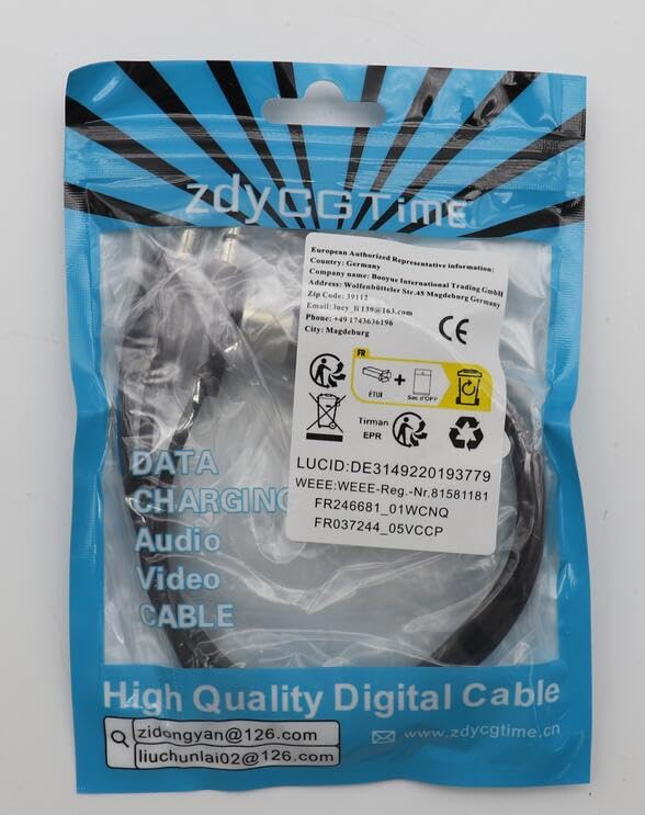 zdyCGTime 5-Pin DIN to Dual 3.5mm(1/8in) TRS Stereo Male Audio Y Splitter Cable Professional Premium Audio Adapter for Bang & Olufsen, Naim, Quad...Stereo Systems