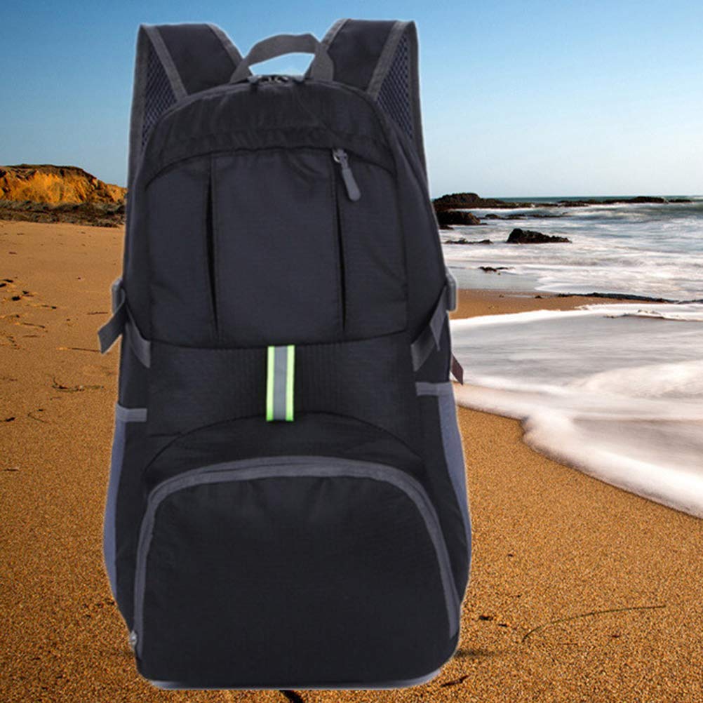 VORCOOL Outdoor Packable Lightweight Backpack Durable Foldable Sports Backpack Daypack for Traveling Hiking Camping (Black)