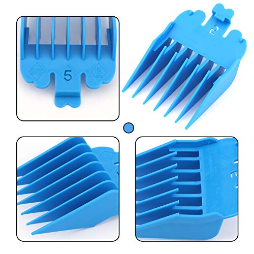 Yebeauty 8Pcs Hair Clipper Guides Combs Kit, Professional Trimmer Attachment Hair Clipper Replacement Guards Colorful for Haircut
