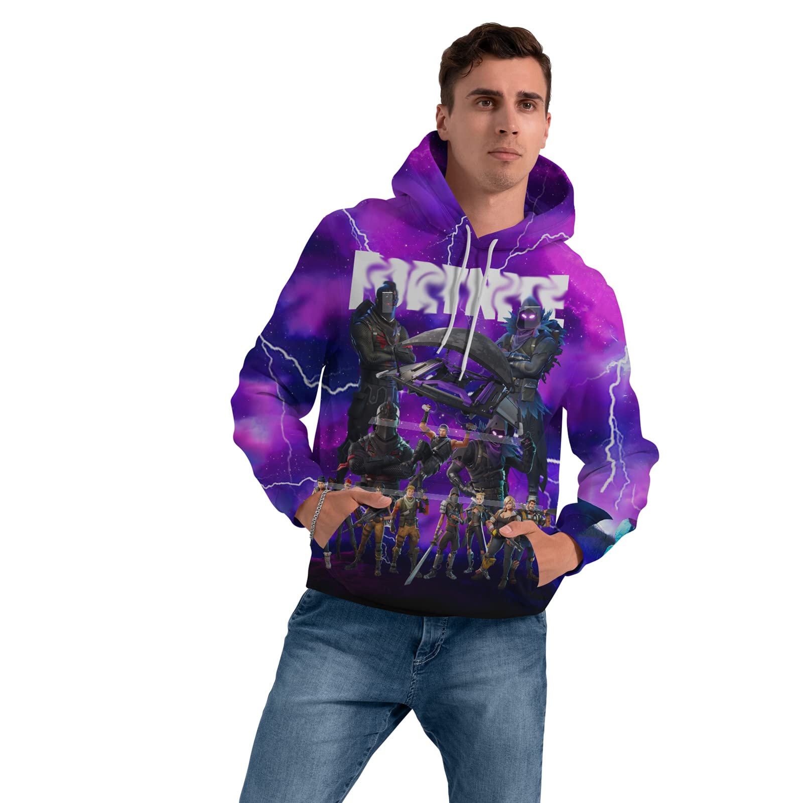 Video Game Pullover Hoodie Battle Royale Cosplay Man/Woman/Teen Loose Fit S