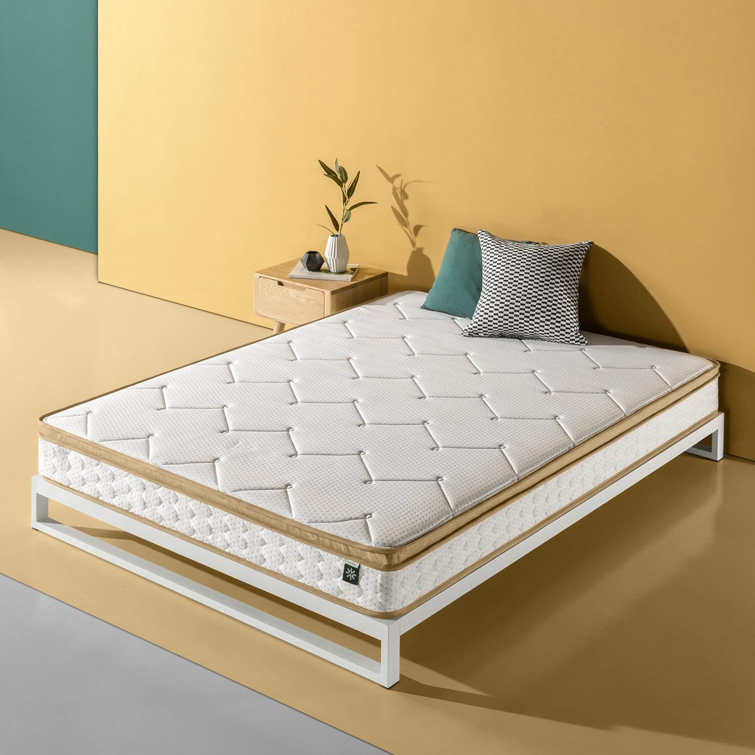 Zinus 8 Inch BioFusion Memory Foam Hybrid Spring Mattress, King