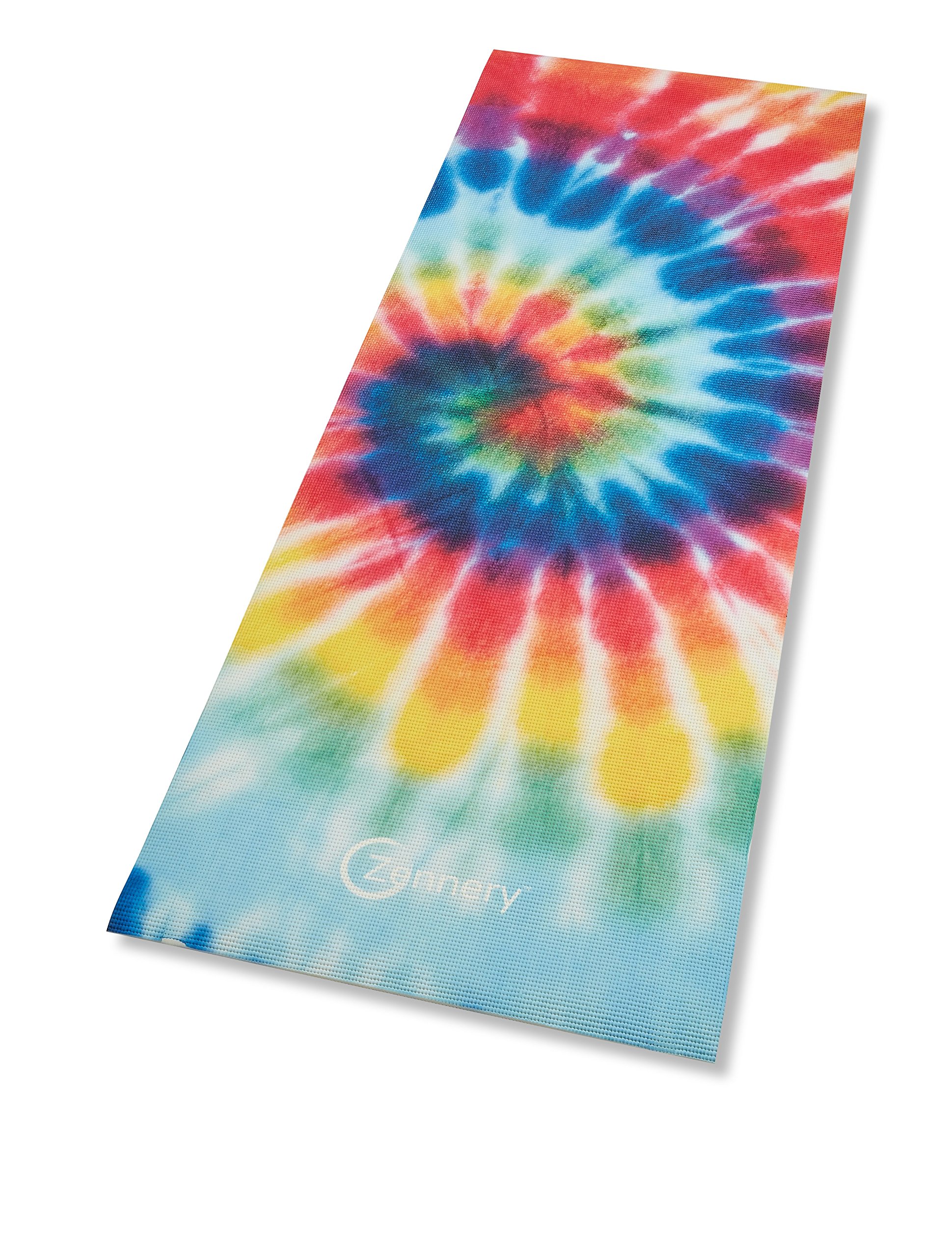 Zennery - Best All Purpose, Professional - Non-Slip - Extra Durable - 2 Sided, Textured Exercise Yoga Mat ¼ inch Extra Thick, Deluxe (68” X 24”) with Carrying Strap, Phthalate Free Tie Dye