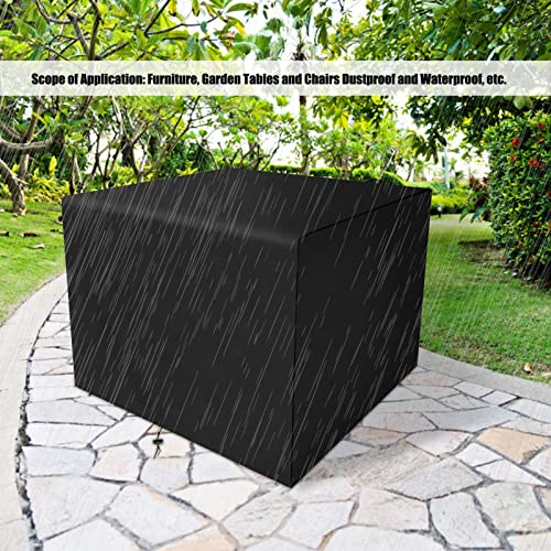 Zerodis Weatherproof Dust Cover for Garden Tables Tear Resistant and Breathable All Season Protection Universal Fit