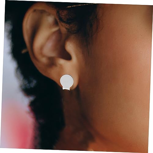 VILLCASE 100 Sets Decor Ear Rings Earring Accessory Earring Making Parts Earring Base Safe Ear Clips Clip On Earring Backs Earring Findings Earring Making Supplies Chic Jewelry Copper