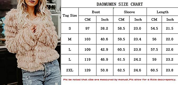 Womens Open Front Faux Fur Cardigan Vintage Parka Shaggy Jacket Coat Black X-Large