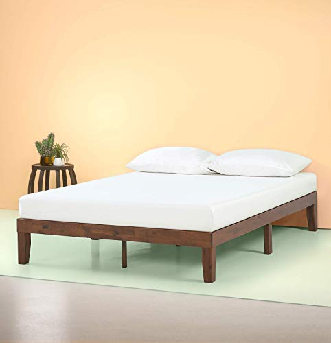 ZINUS Marissa Wood Platform Bed Frame / No Box Spring Needed / Wood Slat Support / Easy Assembly, Antique Espresso Finish, Queen