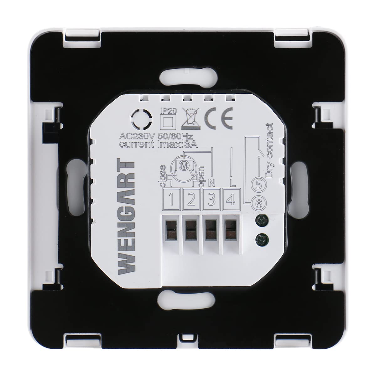 Wengart Programmable House Thermostat Programmable WG08,AC90-240V Max3A Touch Screen Digital LCD Display Work for Radiant Floor Heating Link Gas Boiler Blue Backlight
