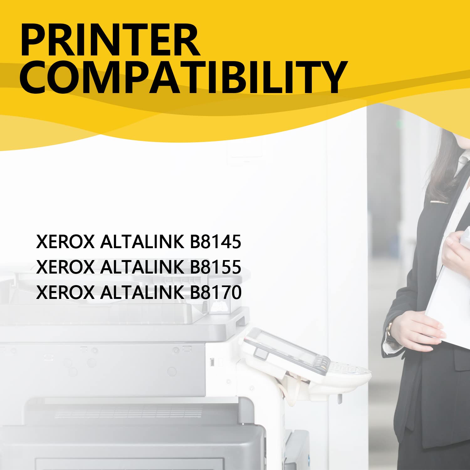 ZHANBO 006R01771 Remanufactured Black Toner Cartridge 36,000 Pages Replacement for Xerox AltaLink B8145 B8155 B8170 Printers