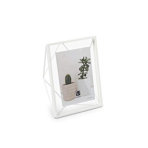 Umbra 313015-660 , White Prisma 5x7 Picture Frame for Desktop or Wall, Holds One 5βx7β Photo, 5 by 7-Inch