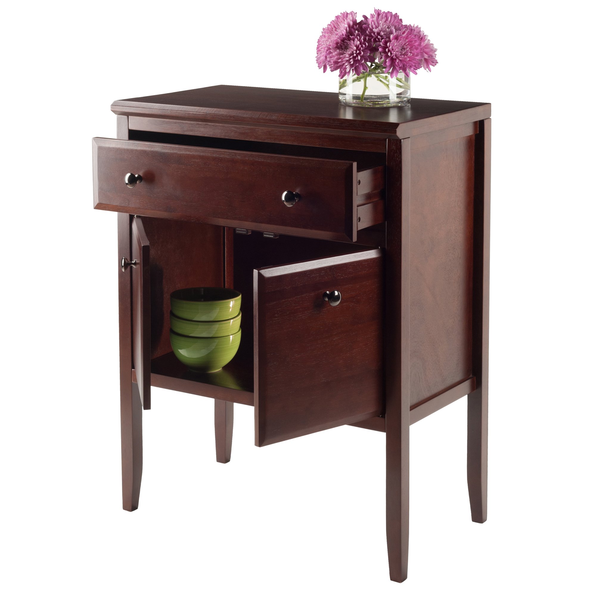 Winsome Orleans Buffet, Cappuccino, 27.56"W x 35.43"H x 16.34"D