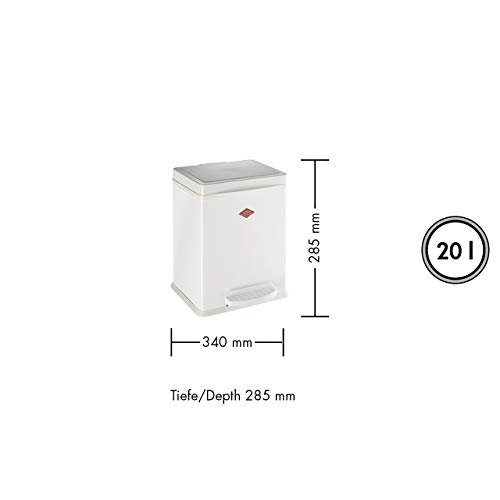 Wesco Öko-Sammler 380 511-02 Pedal Bin with 1 x 20 Litre Compartment Red