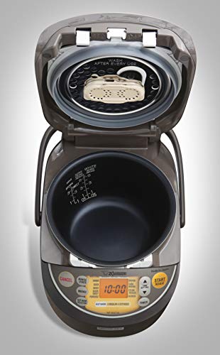 Zojirushi NP-NVC10 Induction Heating Pressure Cooker and Warmer, 5.5 Cup, Stainless Brown, Made in Japan