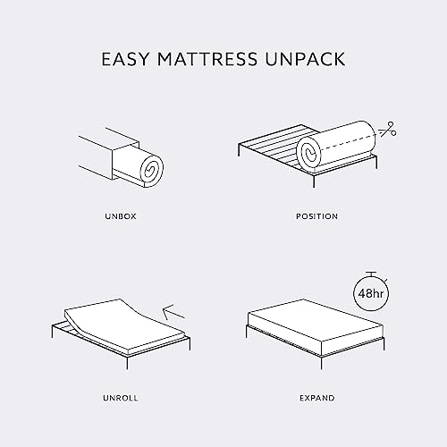 SWISSLUX 12-Inch Queen Size Mattress, iCOOL Tech and Cooling Gel Infused Medium Plush Memory Foam Mattress, CertiPUR-US Certified, Bed-in-a-Box, White, Queen Size (80" L x 60" W x 12" H)