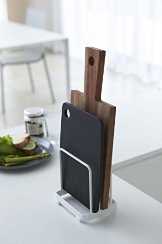 Yamazaki Home Plate Cutting Board Stand β Kitchen Storage Rack Holder Organizer