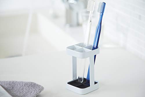 Yamazaki Home Tower Slim Toothbrush Stand β Bathroom Holder Organizer